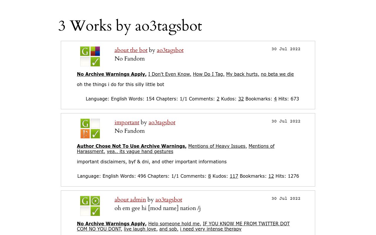 ao3 tags bot